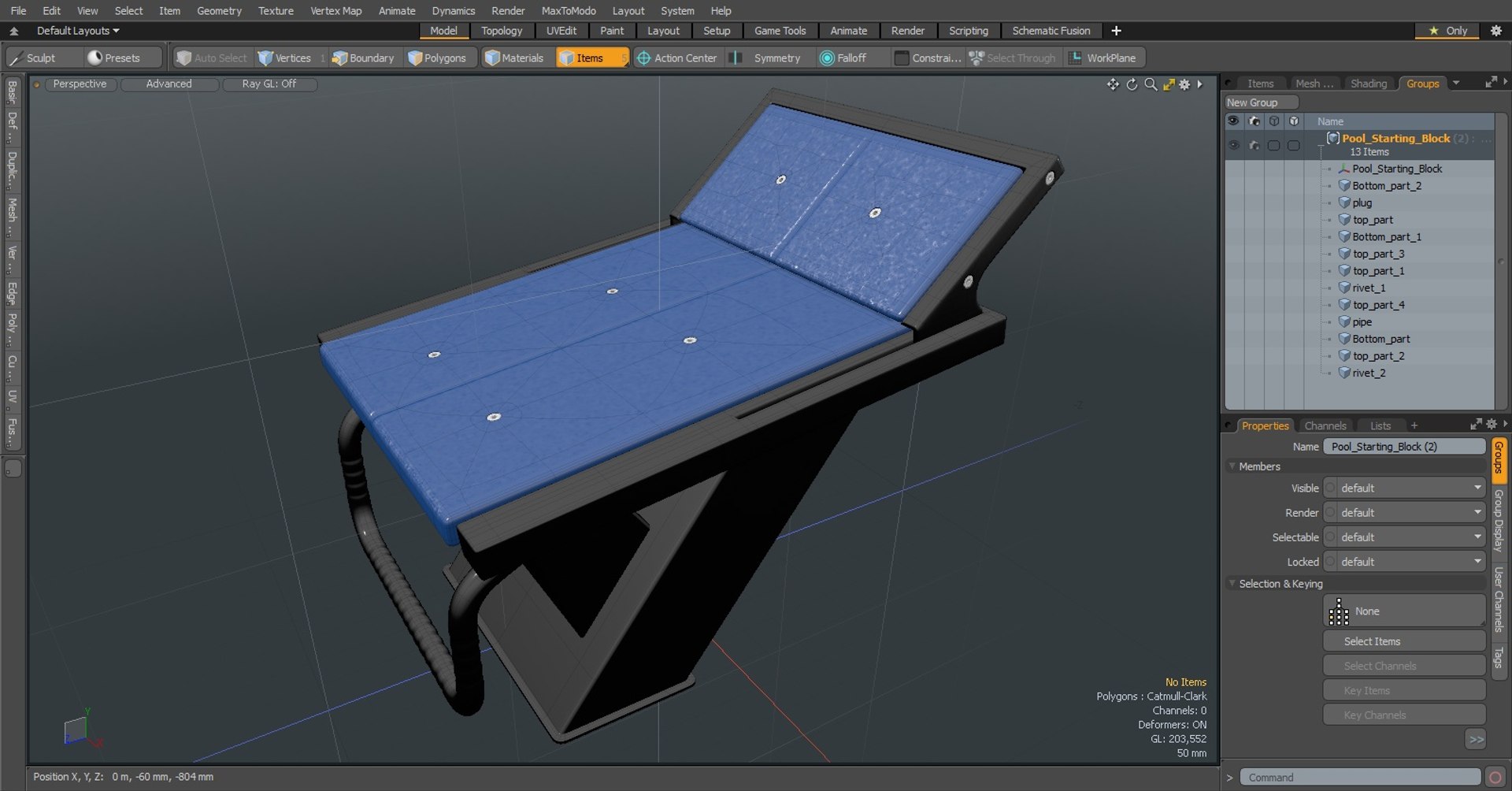 3D Pool Starting Block model - TurboSquid 1962182