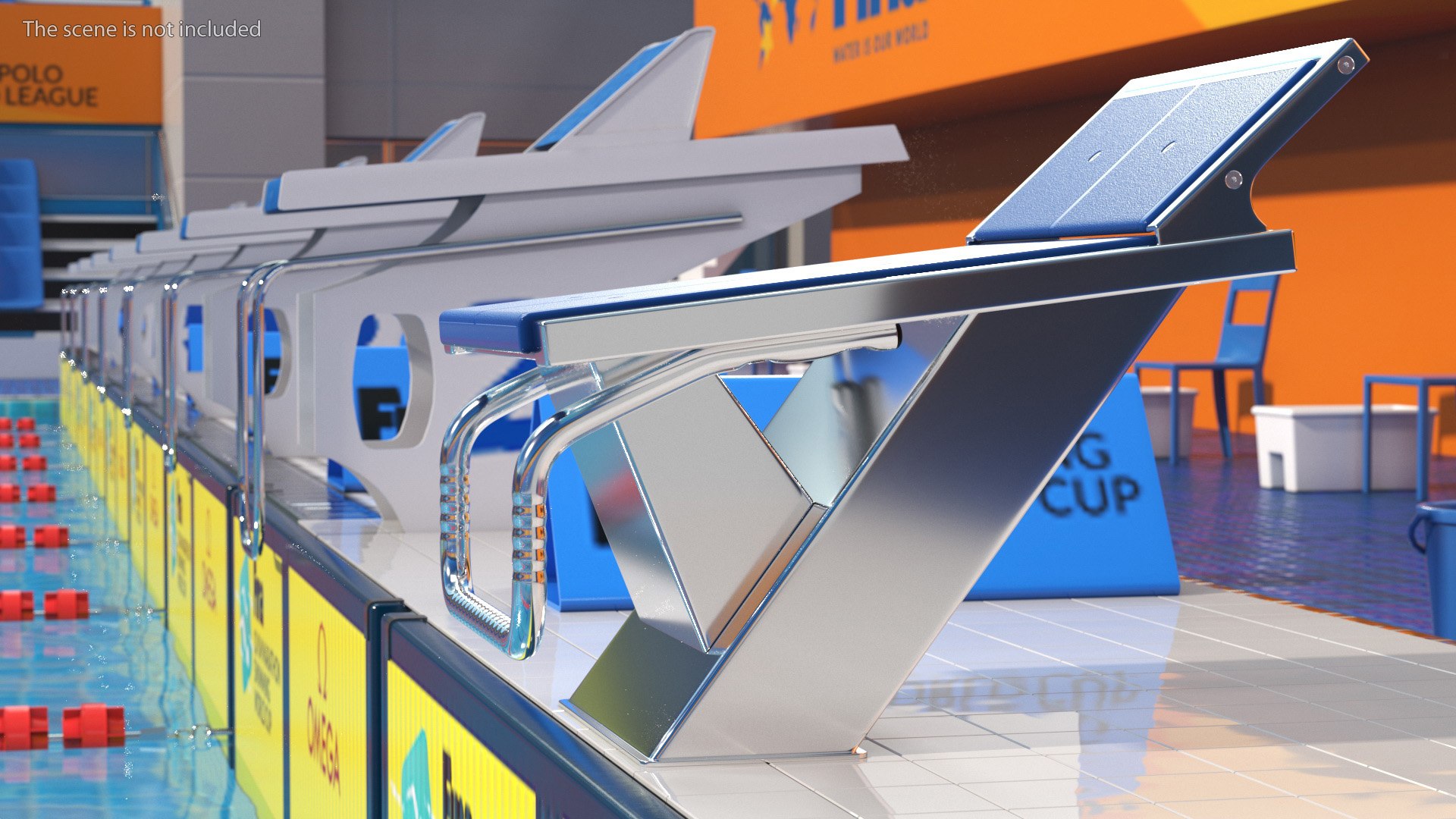 3D Pool Starting Block Model - TurboSquid 1962182