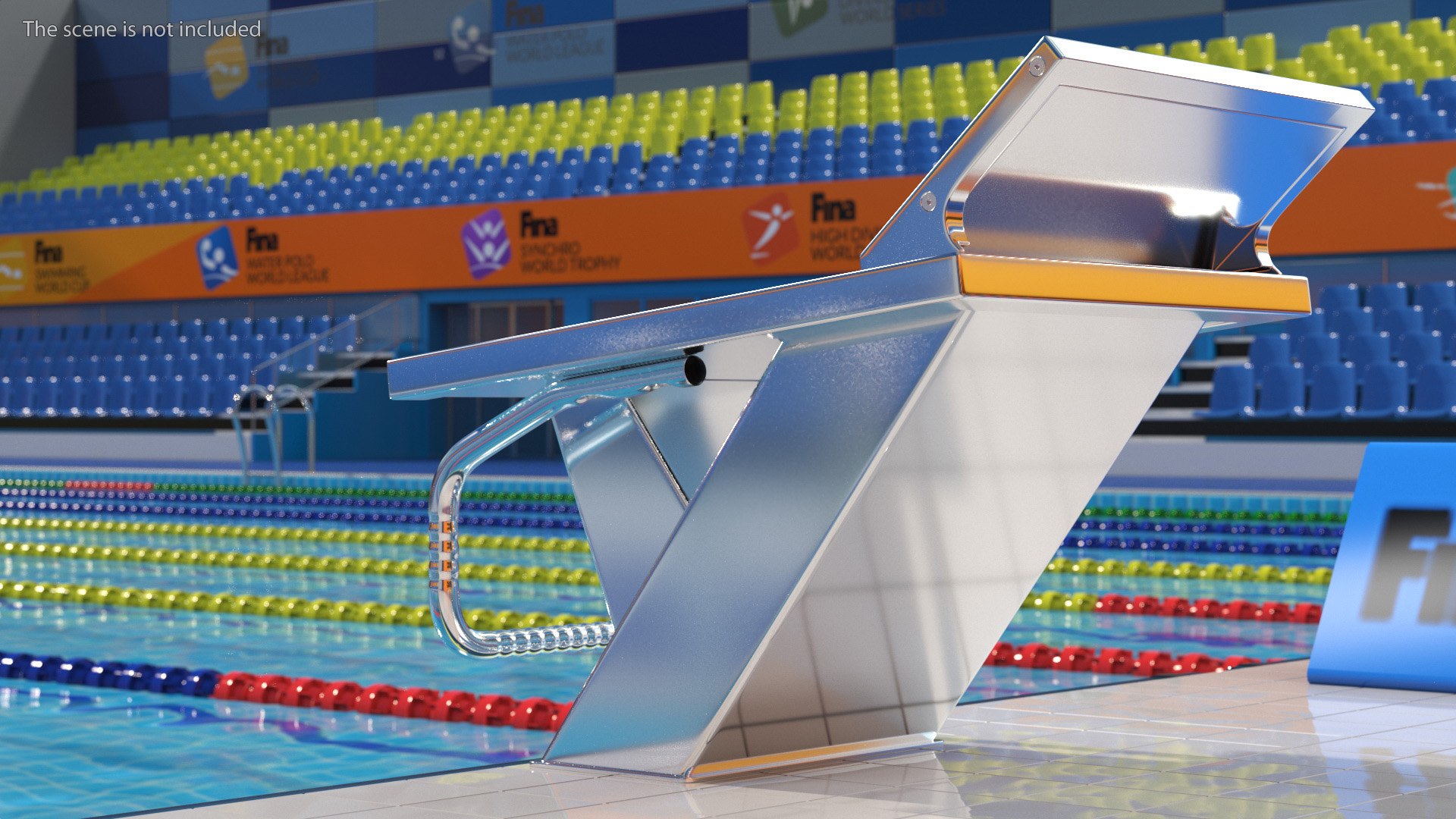 3D Pool Starting Block Model - TurboSquid 1962182