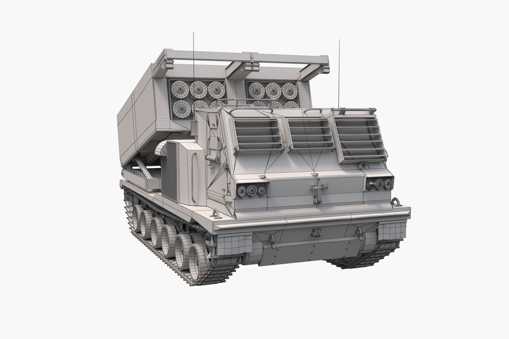 3D Rocket Launcher M270 MLRS Model - TurboSquid 1988157