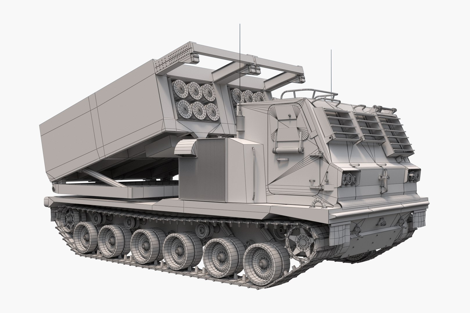 3D Rocket Launcher M270 MLRS Model - TurboSquid 1988157