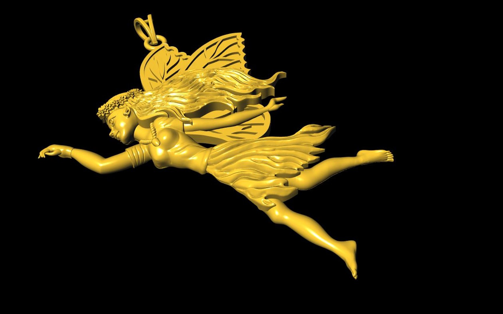 3D Fairy Pendant - 0041 Model - TurboSquid 2308117