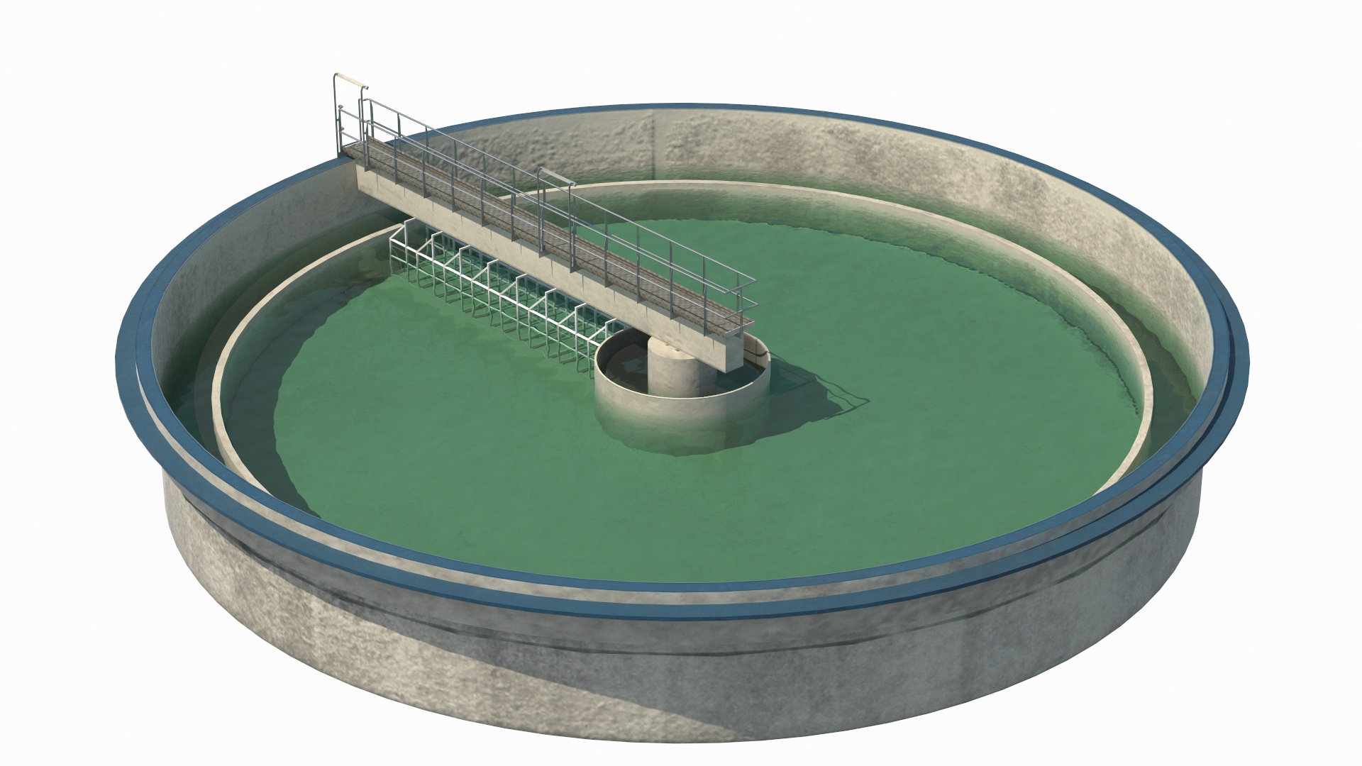 3D Wastewater Clarifier Water - TurboSquid 1549791