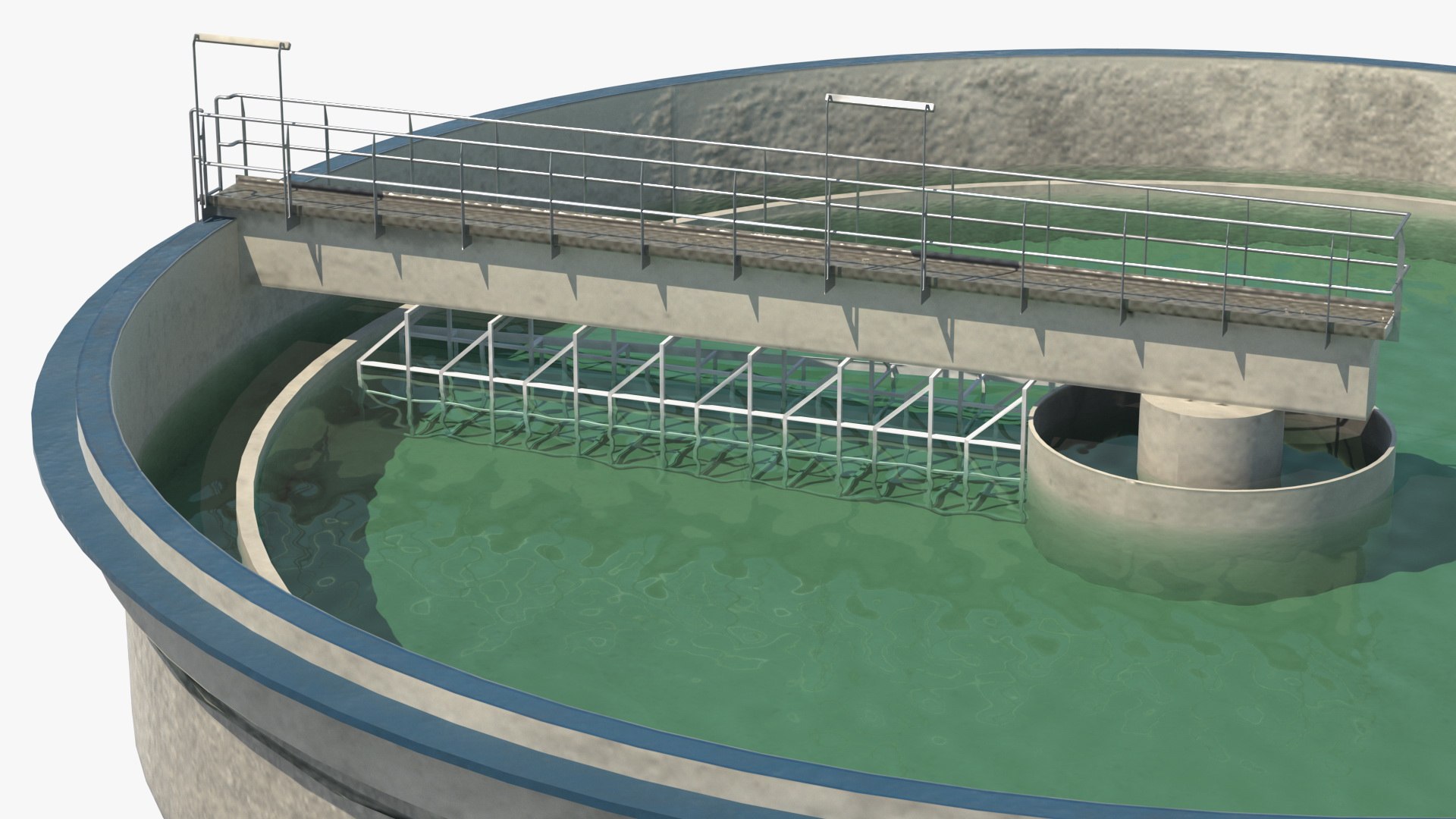 3D Wastewater Clarifier Water - TurboSquid 1549791