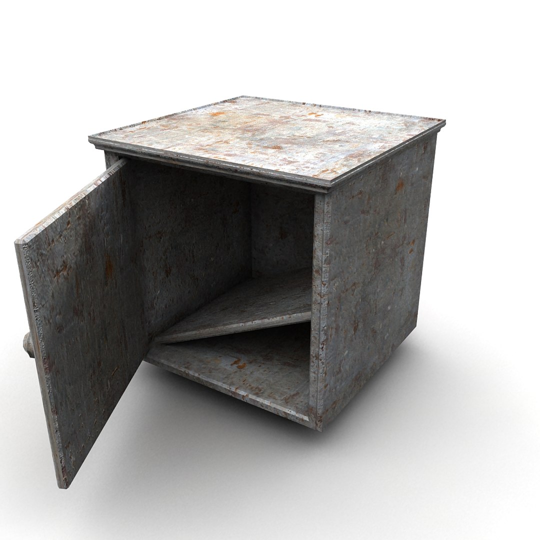locker metal 3d model