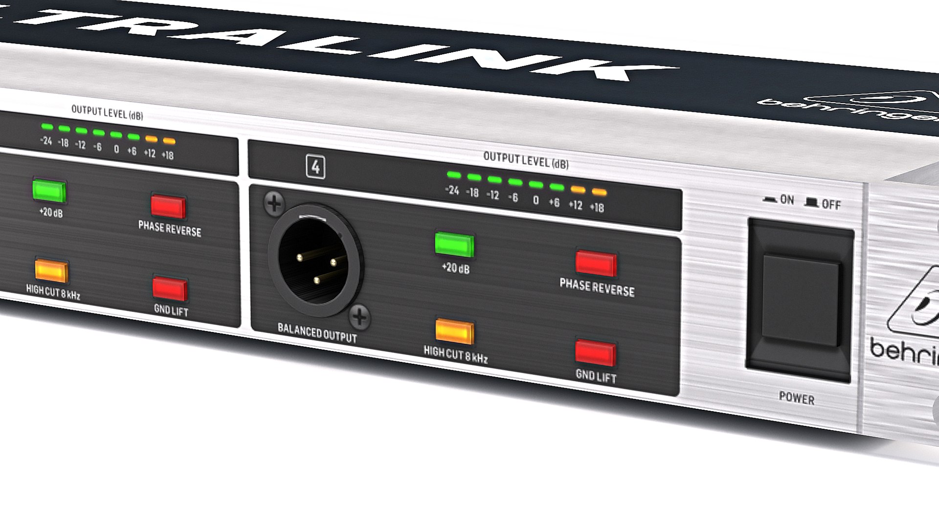 3D Behringer DI4000-V2 Audio Processor - TurboSquid 1868382