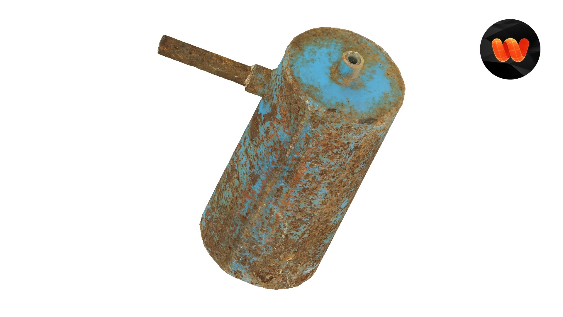 Rusty Metal Cylinder Raw Scanned Model - TurboSquid 1793947