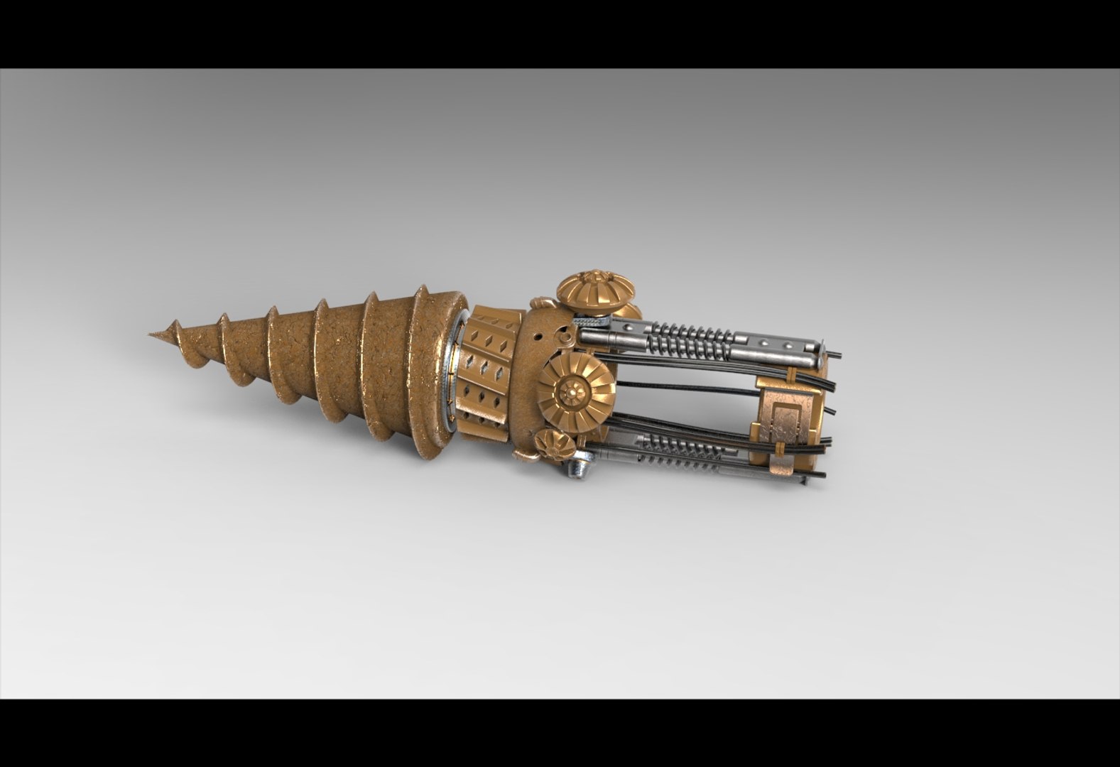 3D Drill Bioshock Model - TurboSquid 1464786