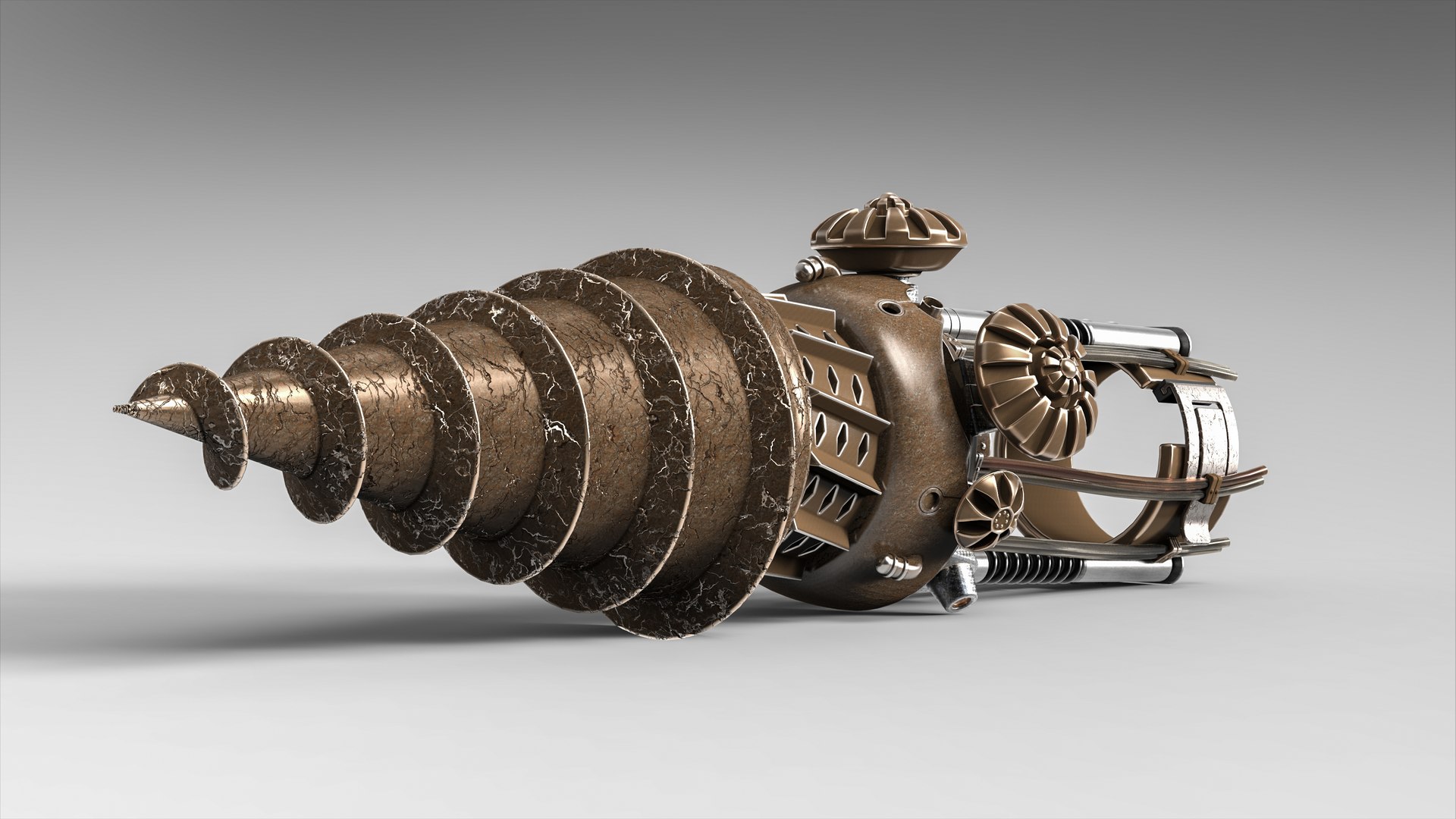 3D Drill Bioshock Model - TurboSquid 1464786
