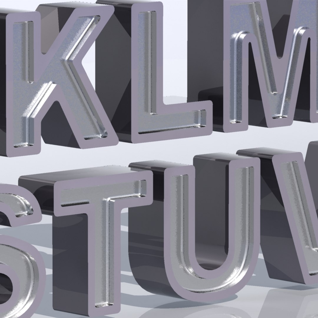 3d Abc Text Model