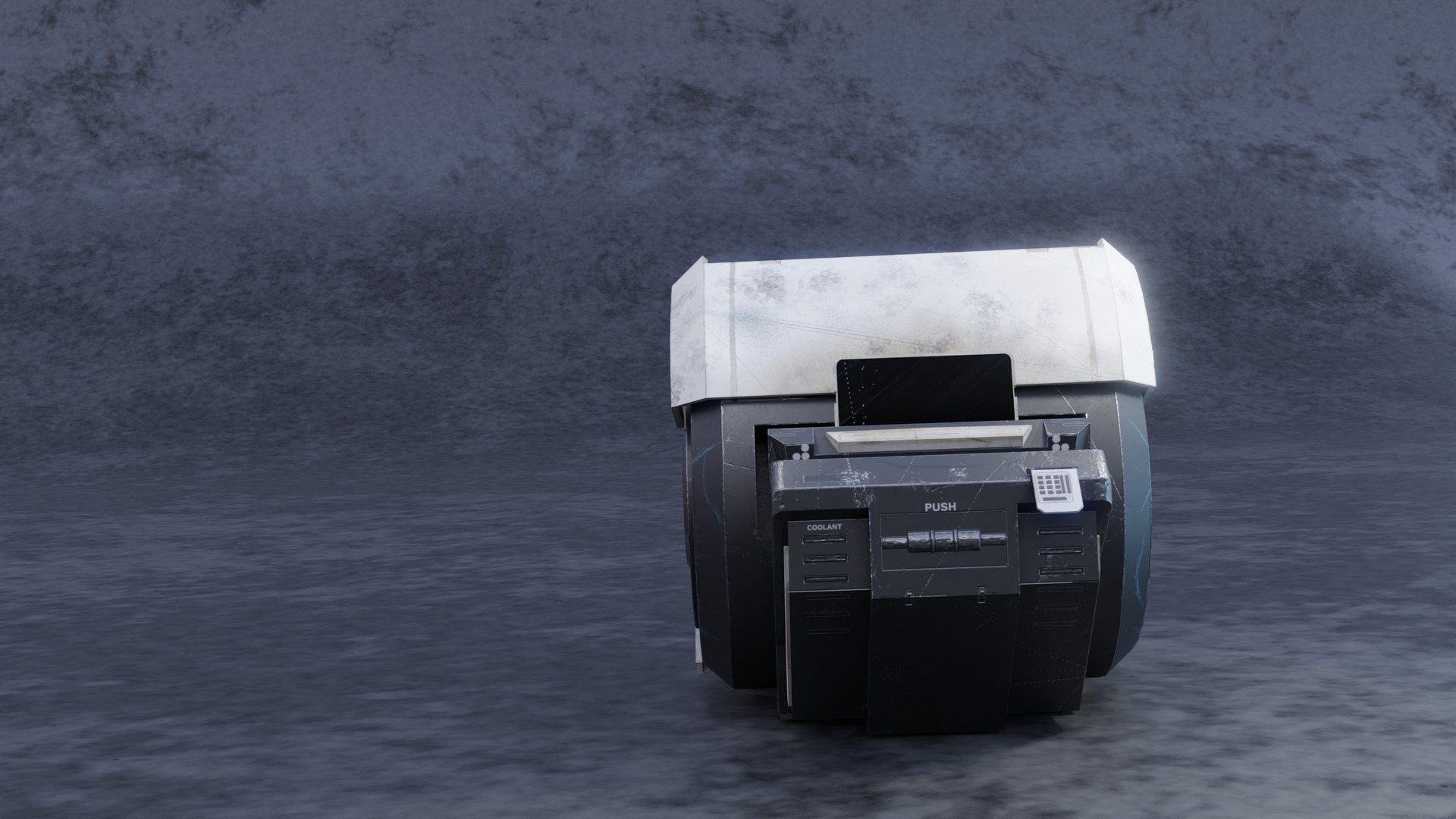 Sci Fi Battle Scared Terminal Computer Model - TurboSquid 1908783