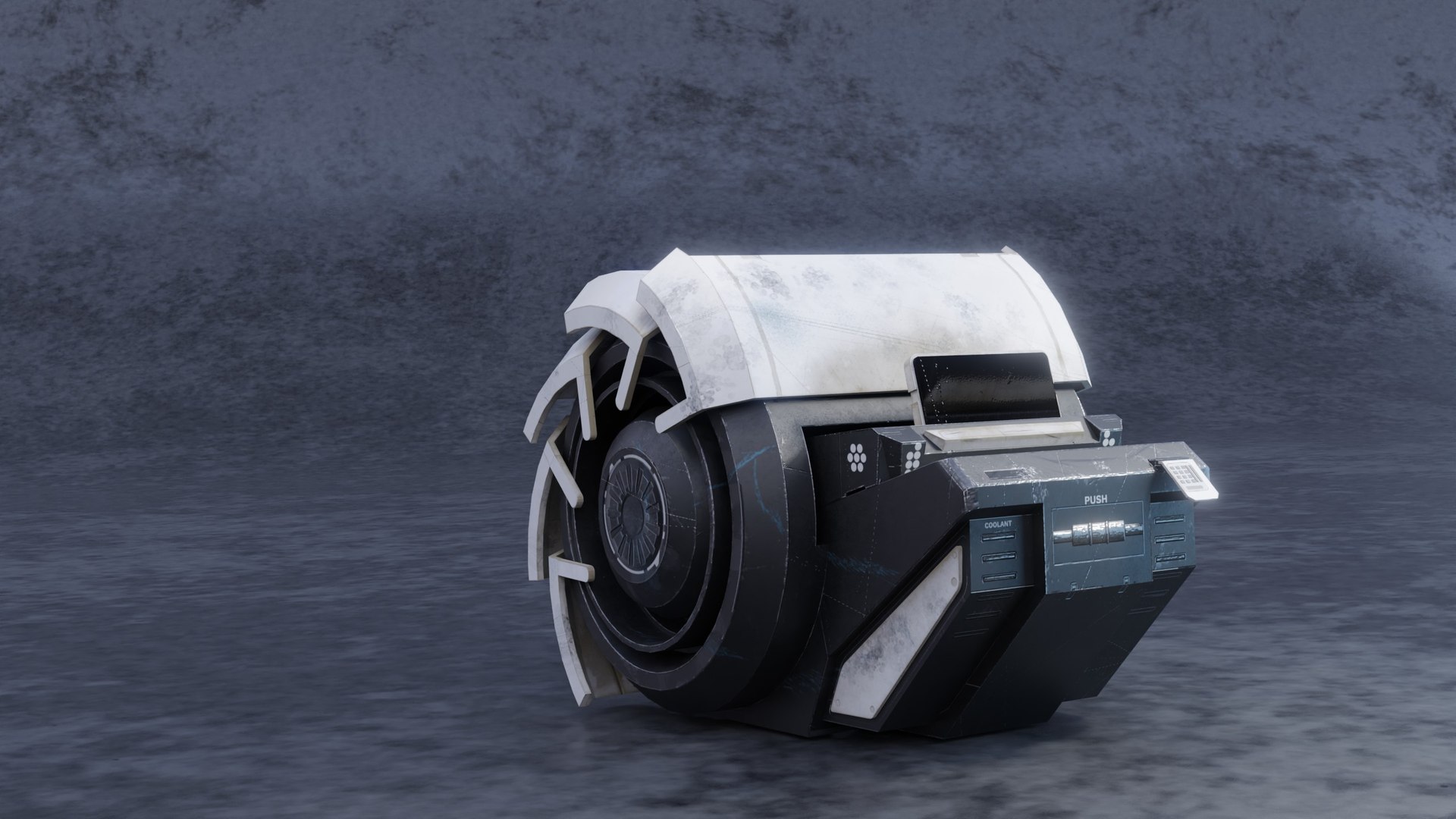 Sci Fi Battle Scared Terminal Computer Model - TurboSquid 1908783