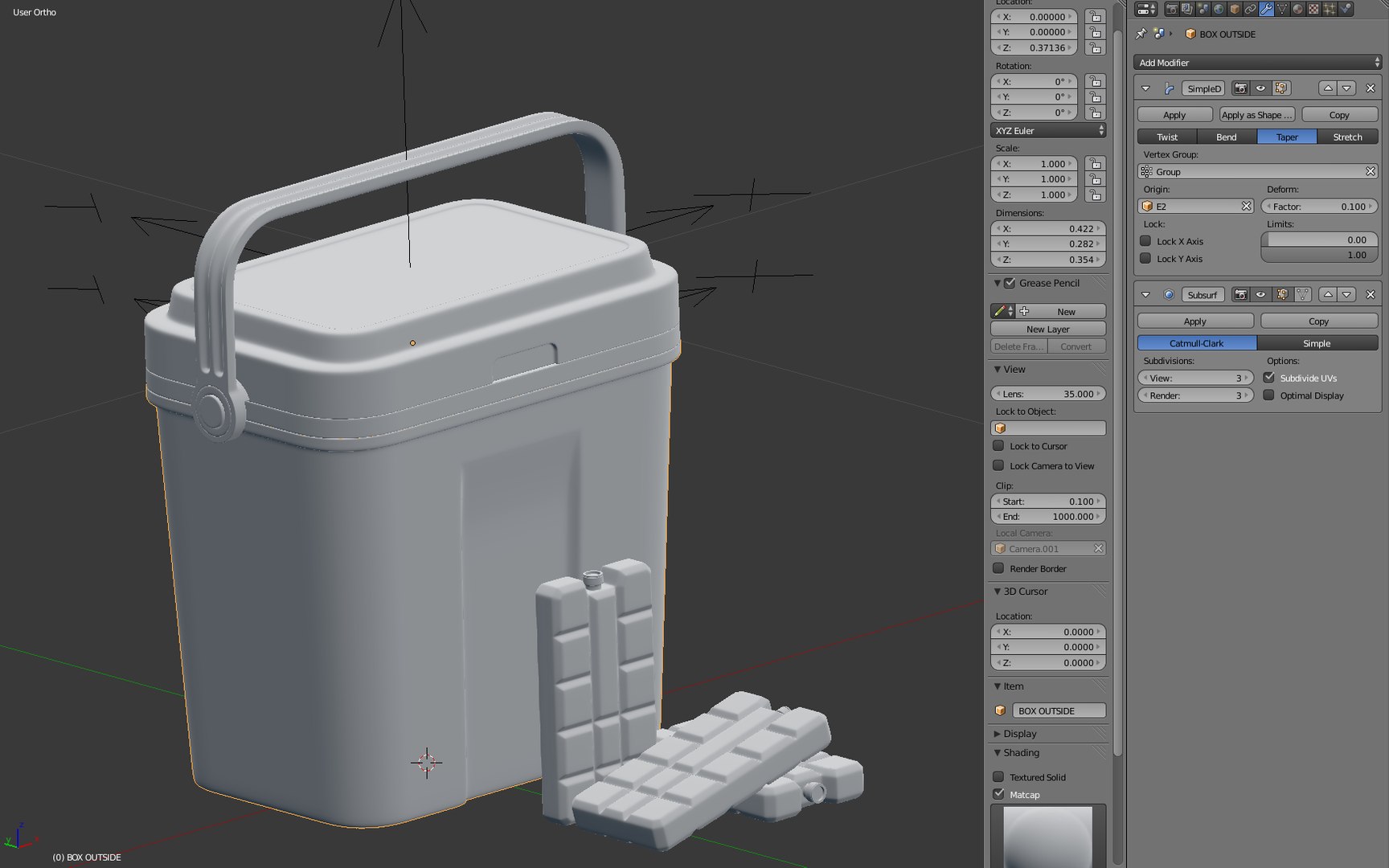 3D model box cooler cool - TurboSquid 1602359