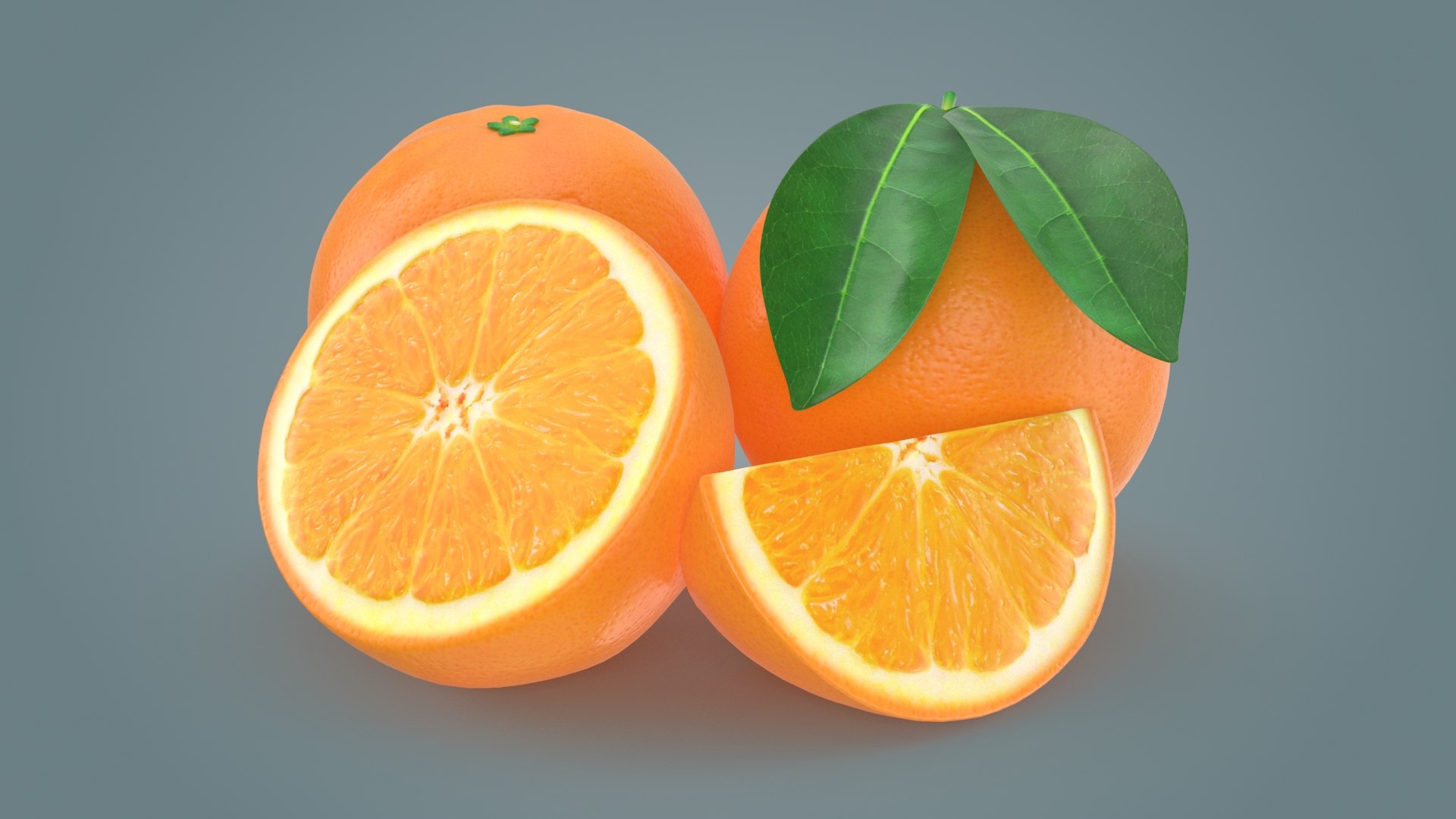 Citrus fruit set 2 3D model - TurboSquid 1316685
