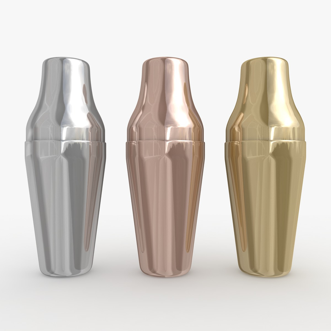 3d model cocktail shaker set