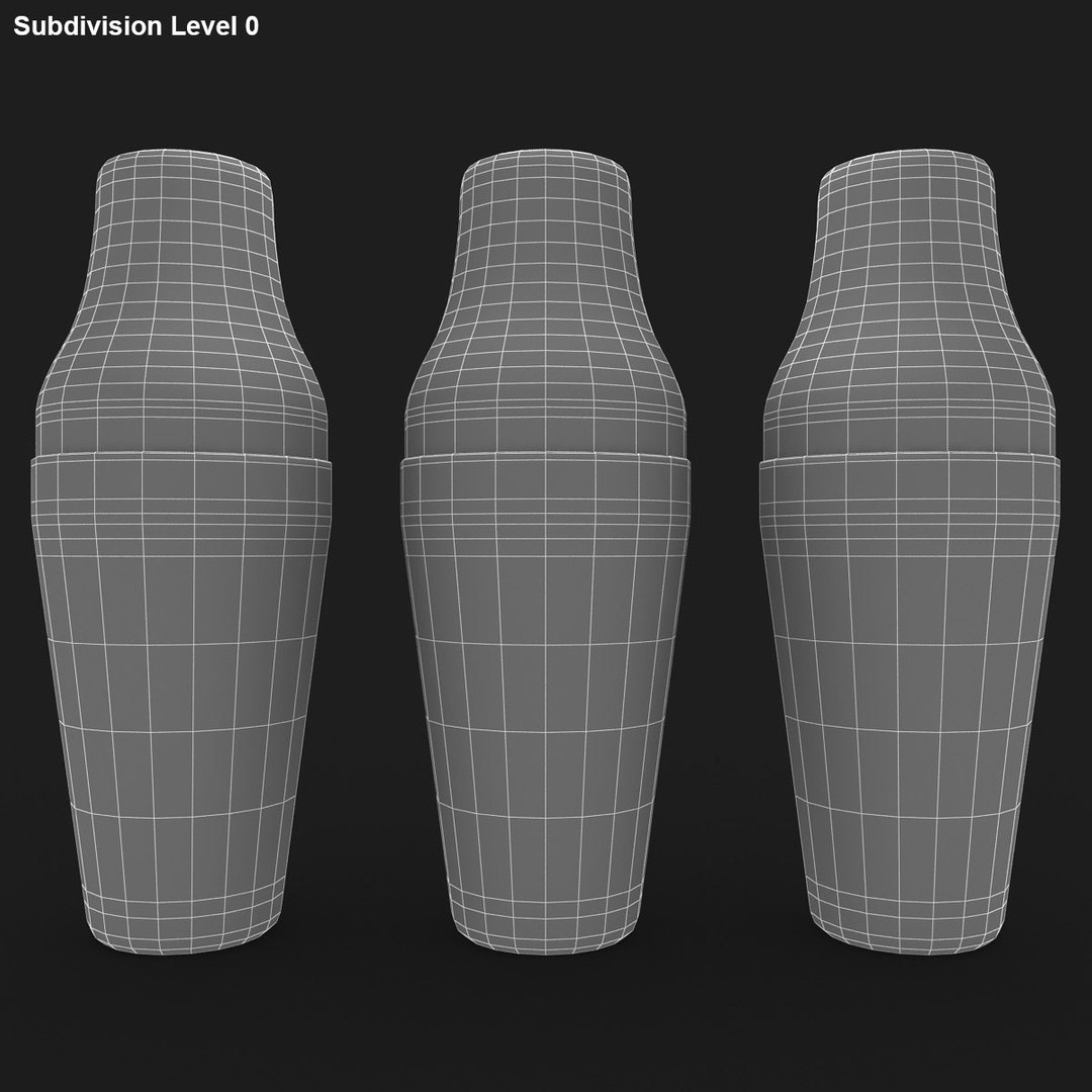 3d model cocktail shaker set