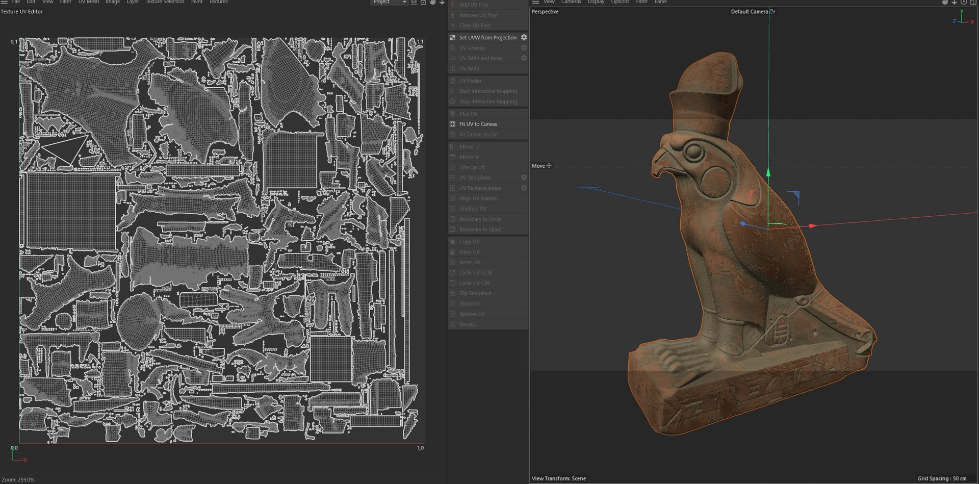 Horus God Statue 3D Model - TurboSquid 2434075