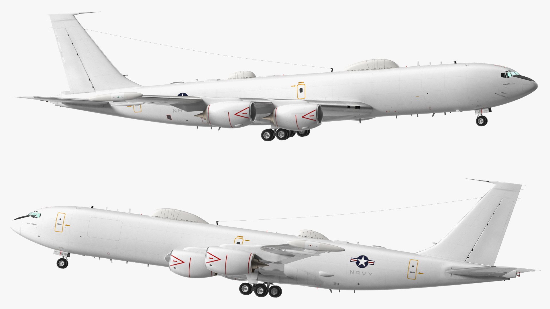 3D model Boeing E-6 Mercury Aircraft Rigged - TurboSquid 2080788