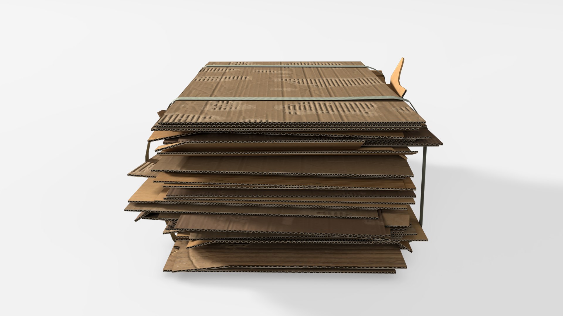 Cardboard Folded Box 3D Model - TurboSquid 2059262