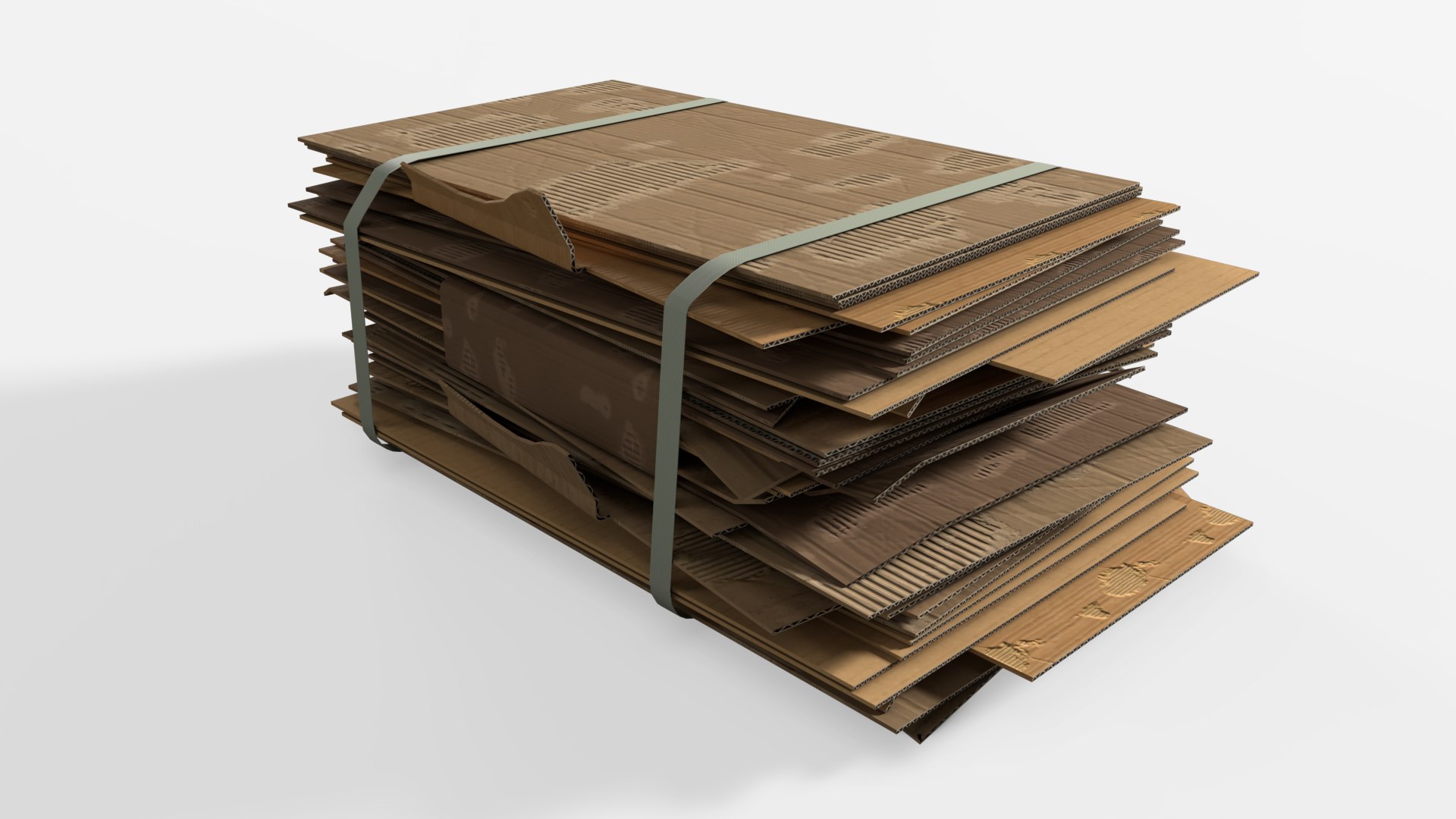Cardboard Folded Box 3D Model - TurboSquid 2059262