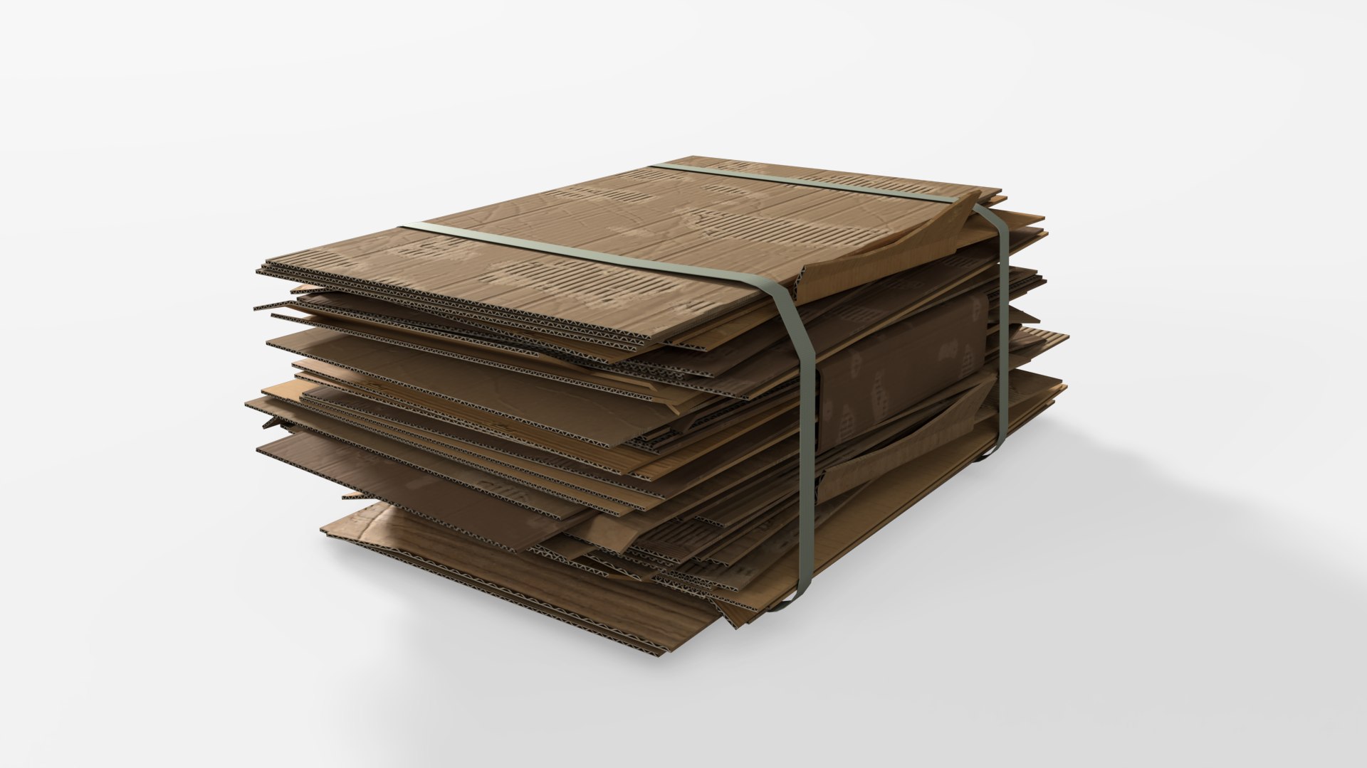 Cardboard Folded Box 3D Model - TurboSquid 2059262