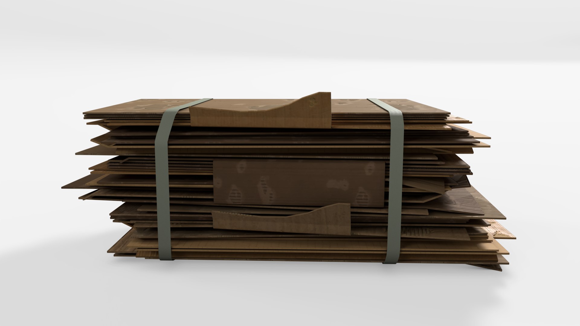 Cardboard Folded Box 3D Model - TurboSquid 2059262