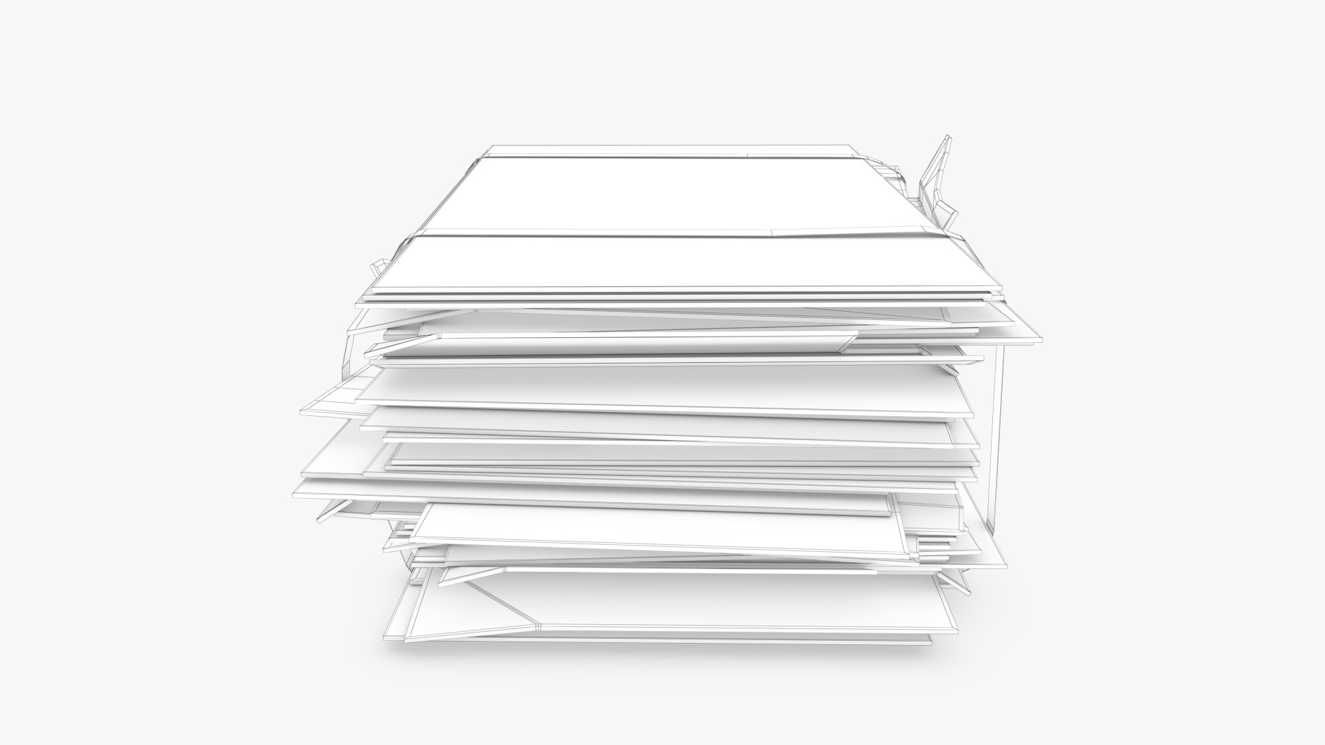 Cardboard Folded Box 3D Model - TurboSquid 2059262