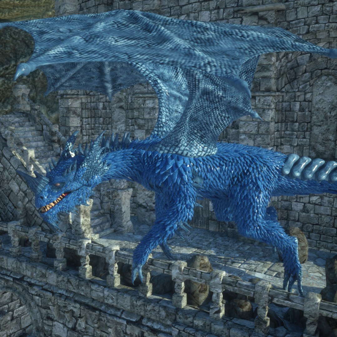 Lwo Ged Blue Dragon