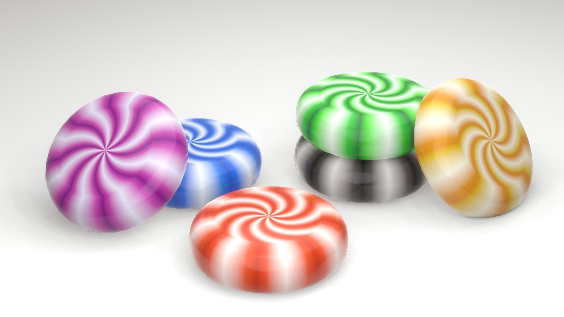 Peppermint Candy 3D Model - TurboSquid 2070086