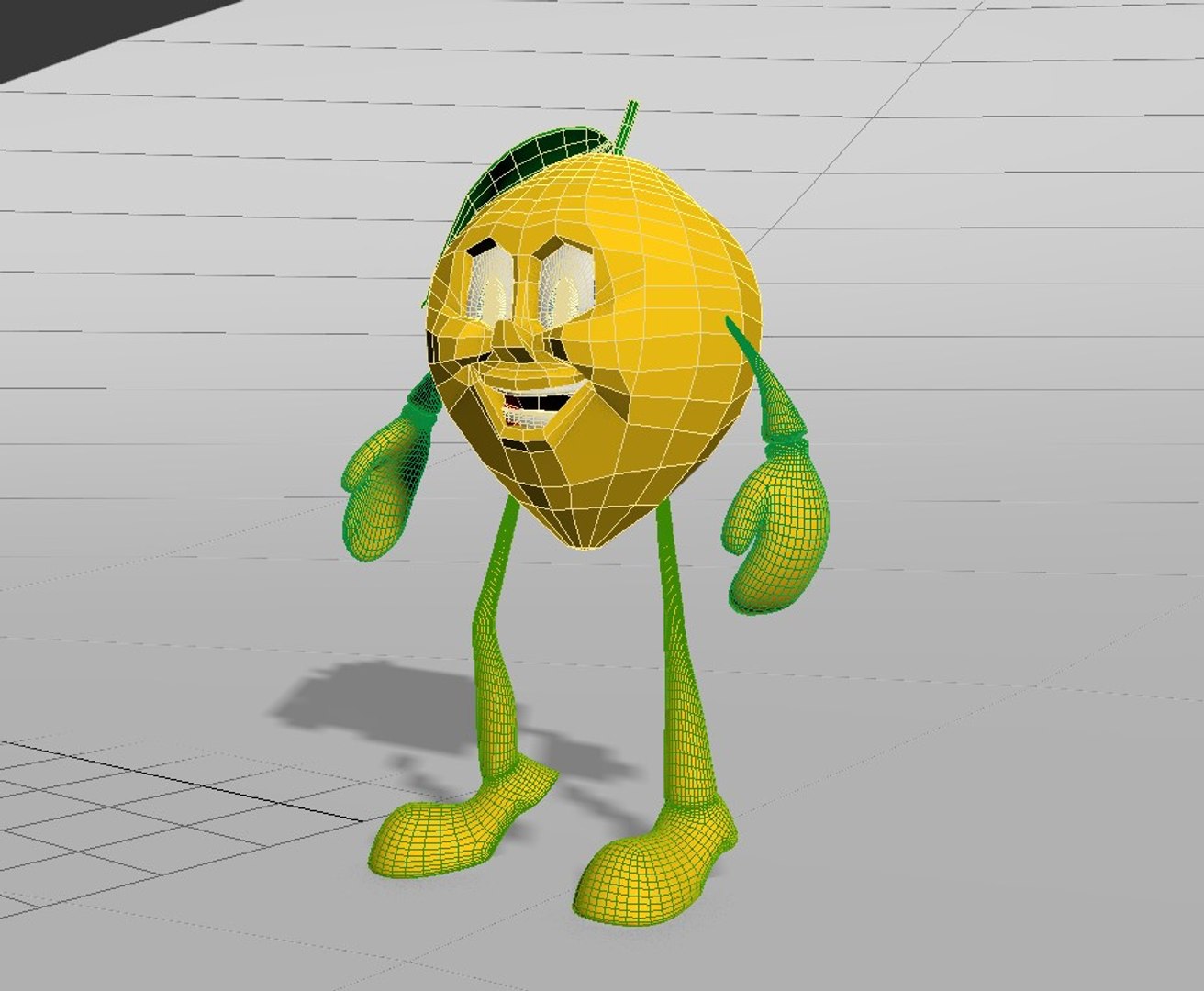 3d Lemon Character