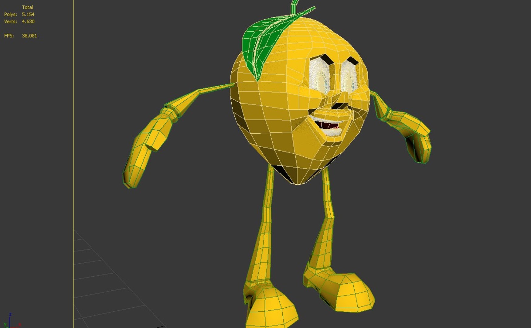 3d Lemon Character