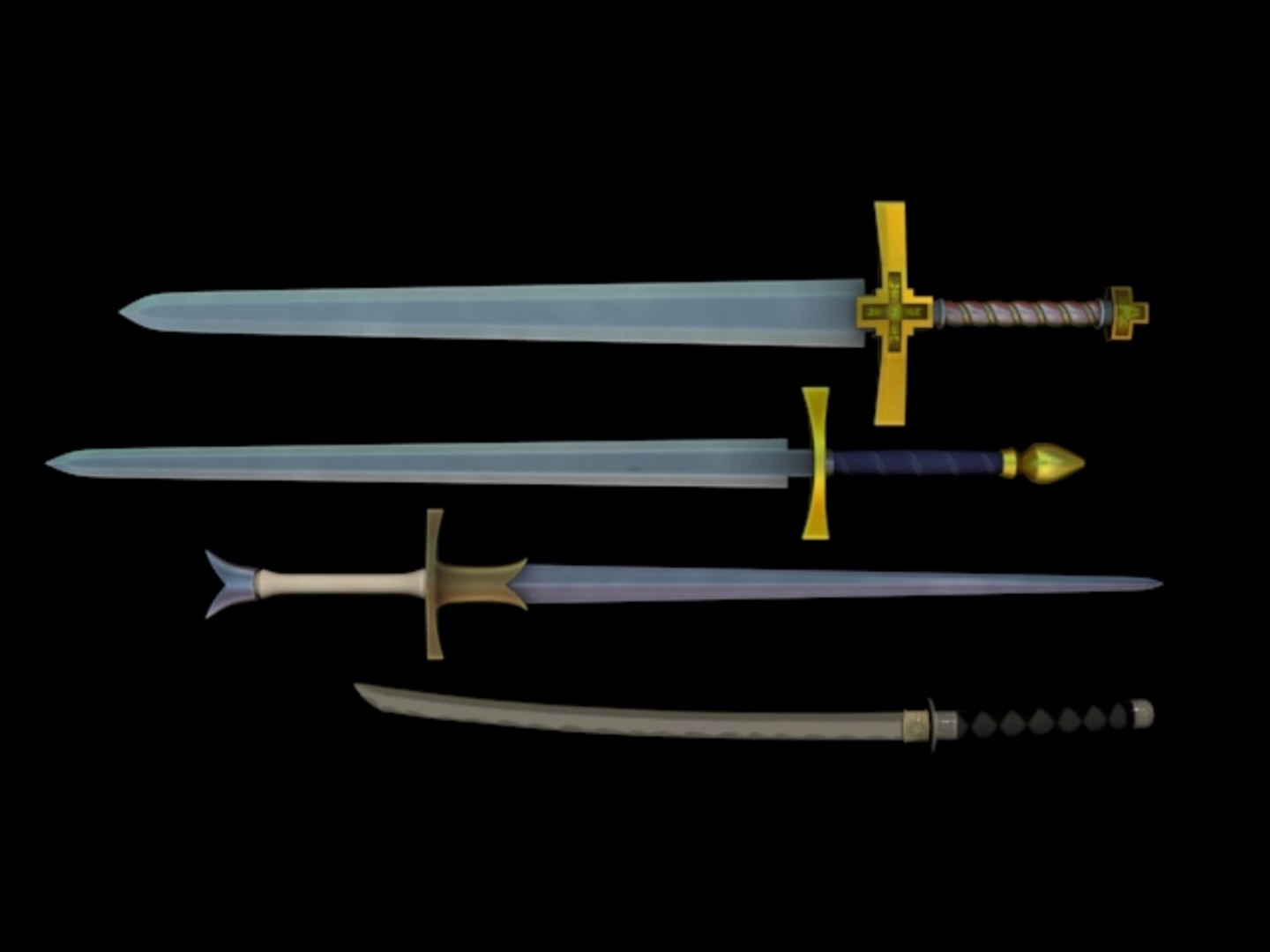 3d sword pack