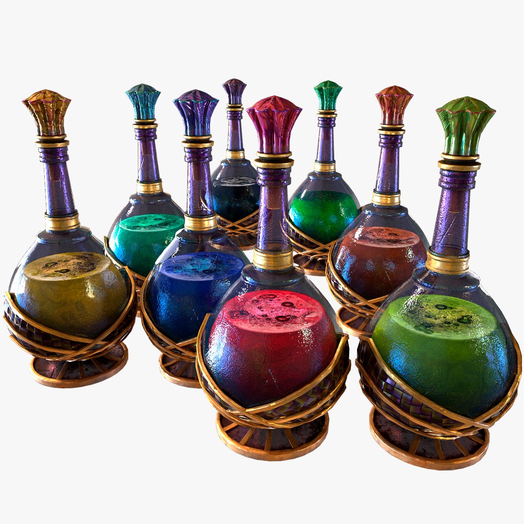 3D Potion in a Bottle model - TurboSquid 1825427