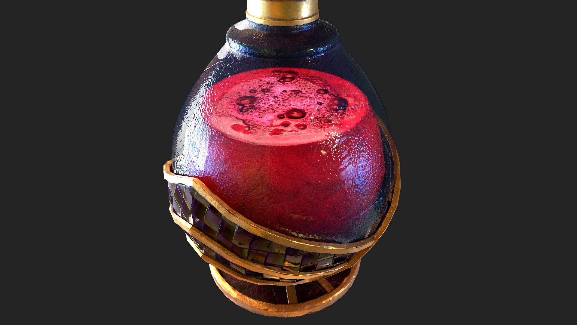 3D Potion In A Bottle Model - TurboSquid 1825427