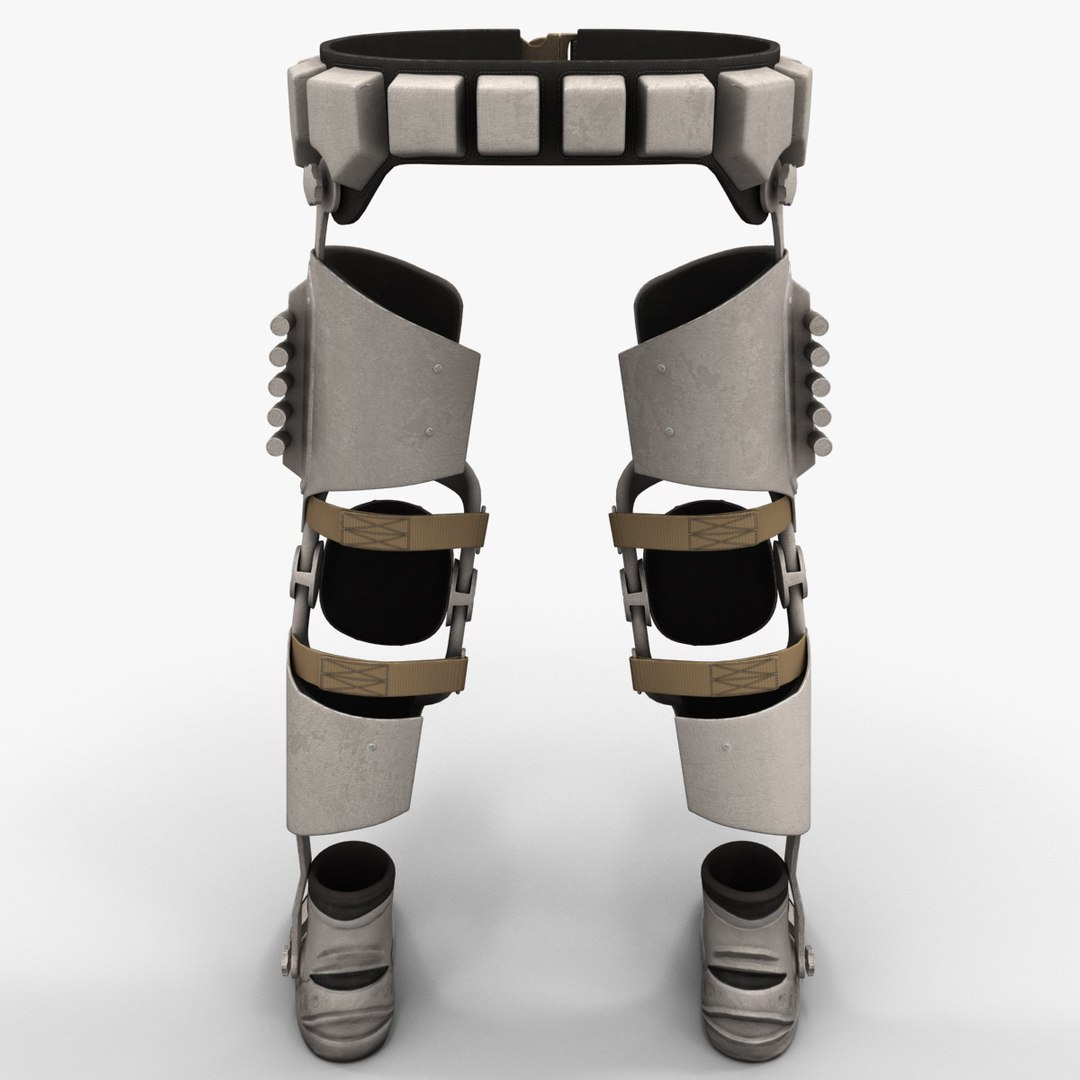 3ds Max Futuristic Soldier Leg Armor