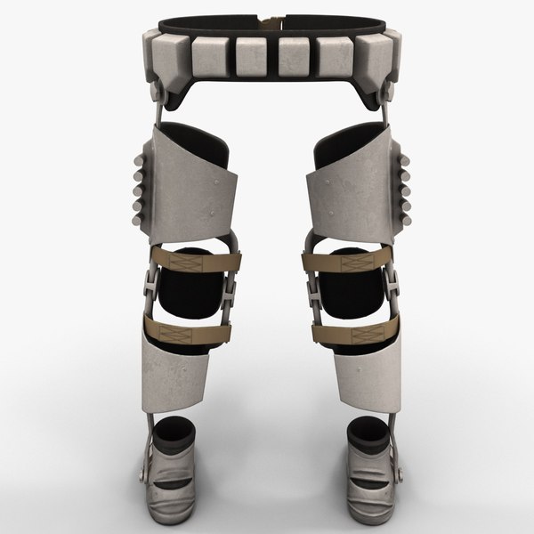 3ds max futuristic soldier leg armor