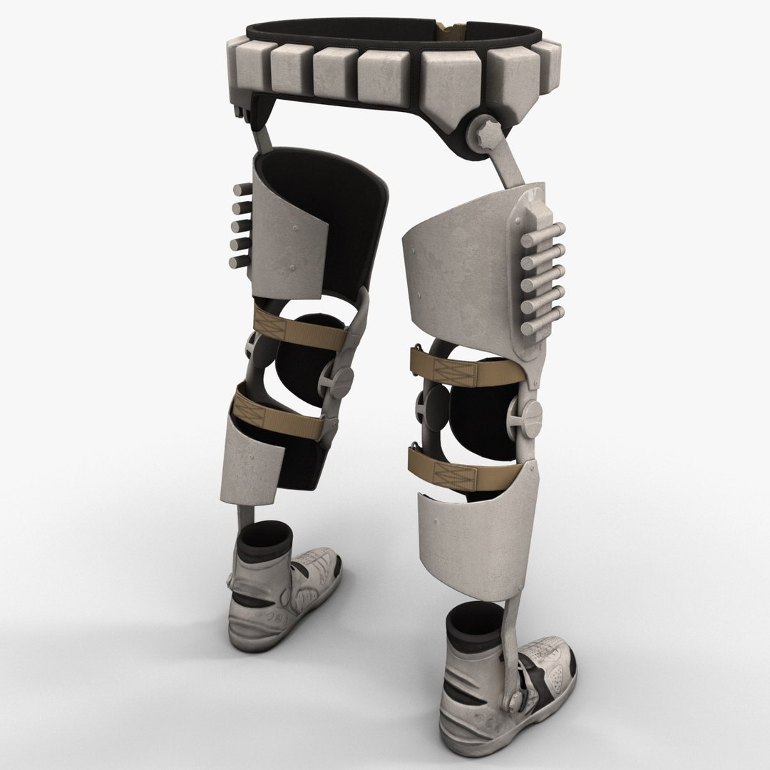 3ds Max Futuristic Soldier Leg Armor