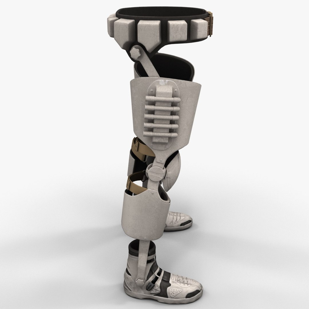 3ds Max Futuristic Soldier Leg Armor