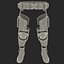 3ds Max Futuristic Soldier Leg Armor