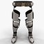 3ds Max Futuristic Soldier Leg Armor