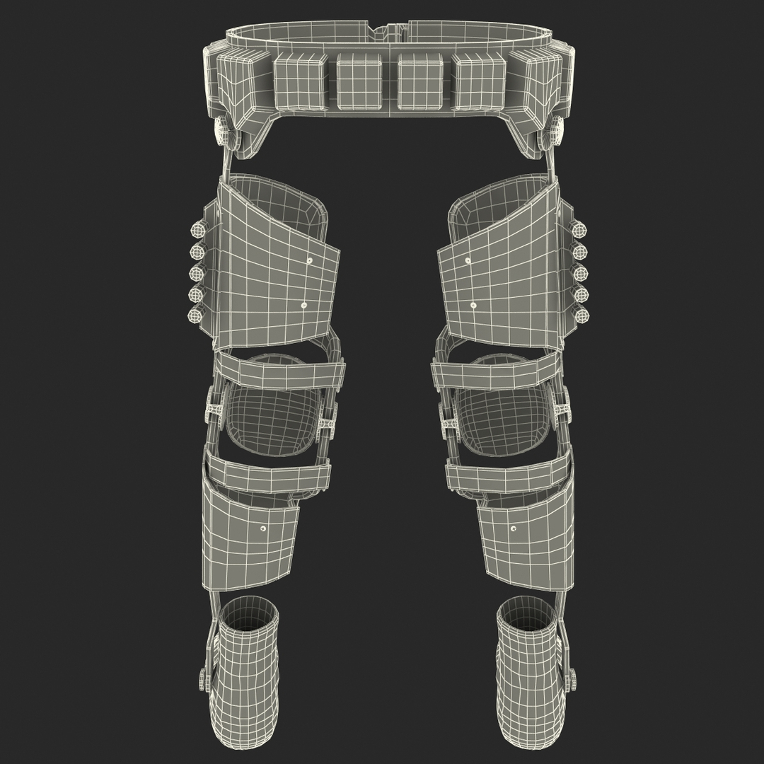 3ds max futuristic soldier leg armor