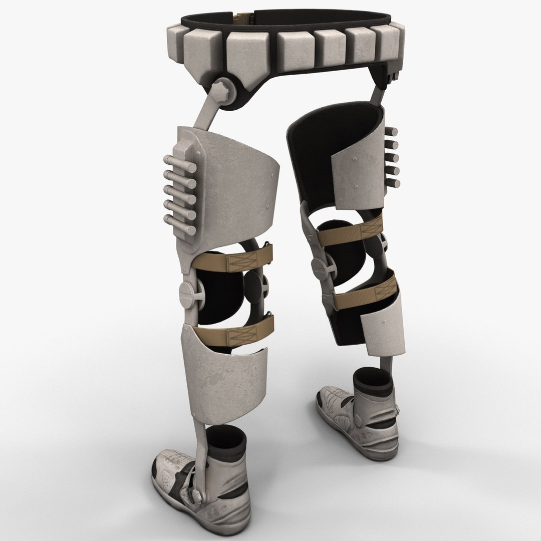 3ds Max Futuristic Soldier Leg Armor