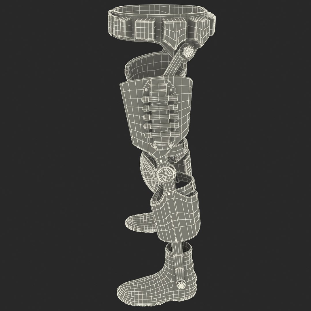 3ds Max Futuristic Soldier Leg Armor