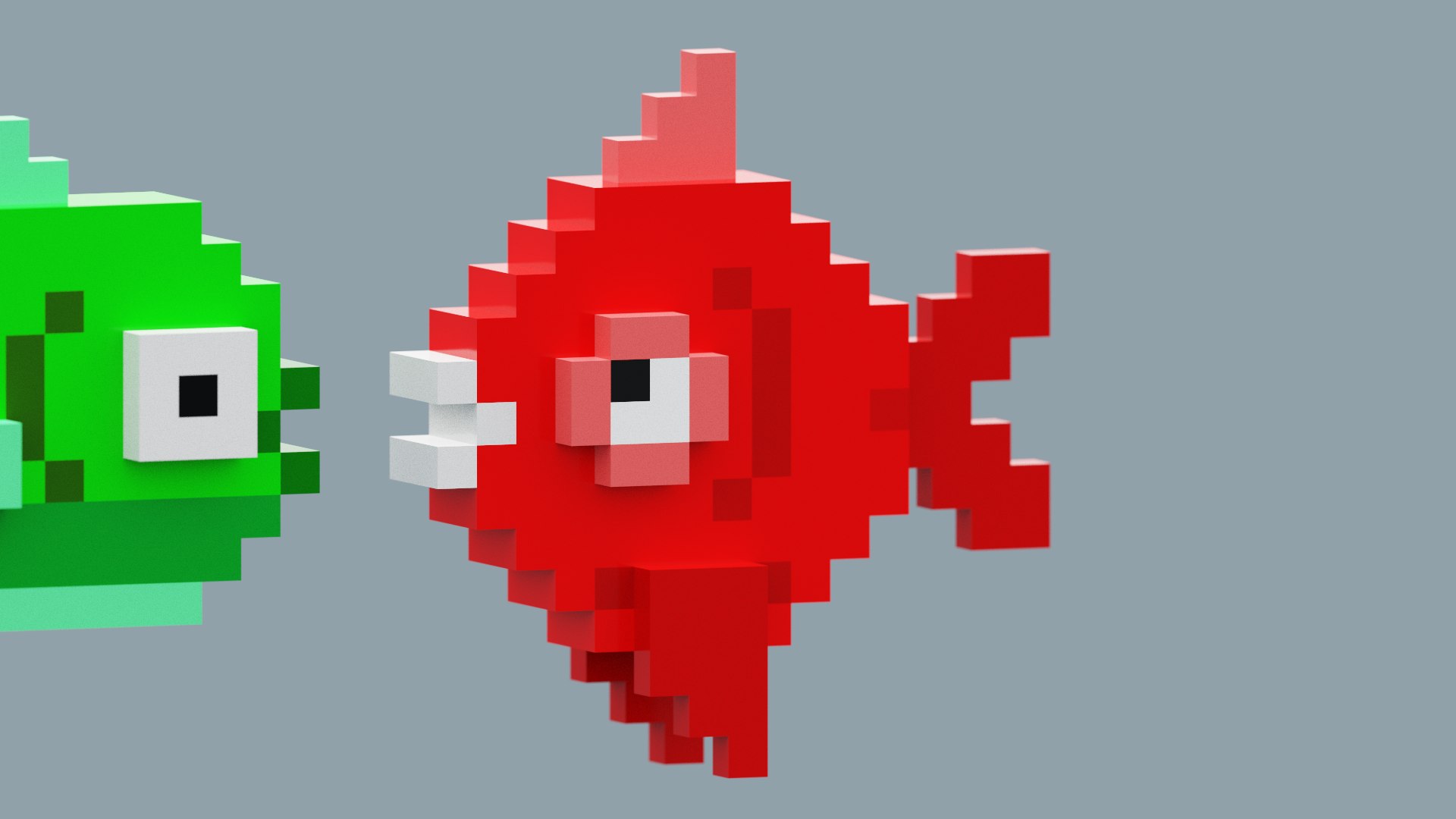 3D Voxel Fish Pack - TurboSquid 2022293