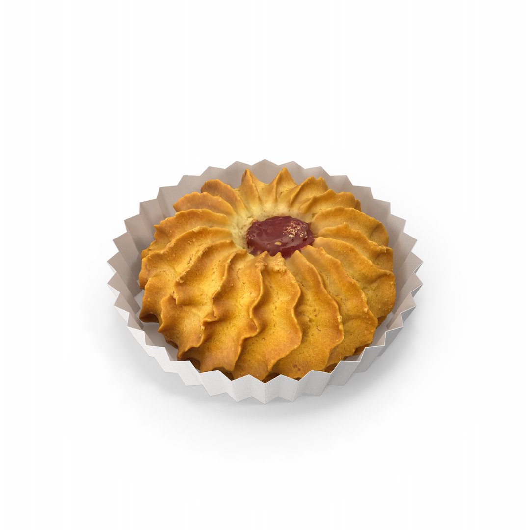 Cookie With Paper Cup 3D Model - TurboSquid 2397560