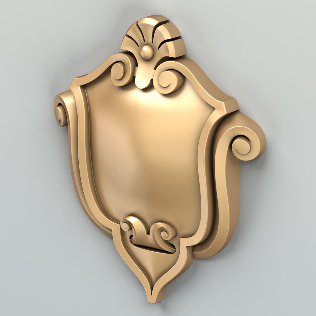 Decorative cartouche 3D model - TurboSquid 1400896