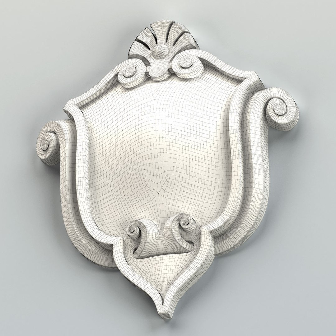 Decorative Cartouche 3D Model - TurboSquid 1400896