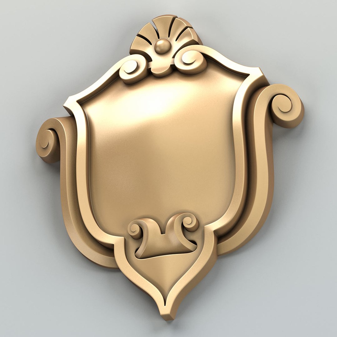 Decorative Cartouche 3D Model - TurboSquid 1400896