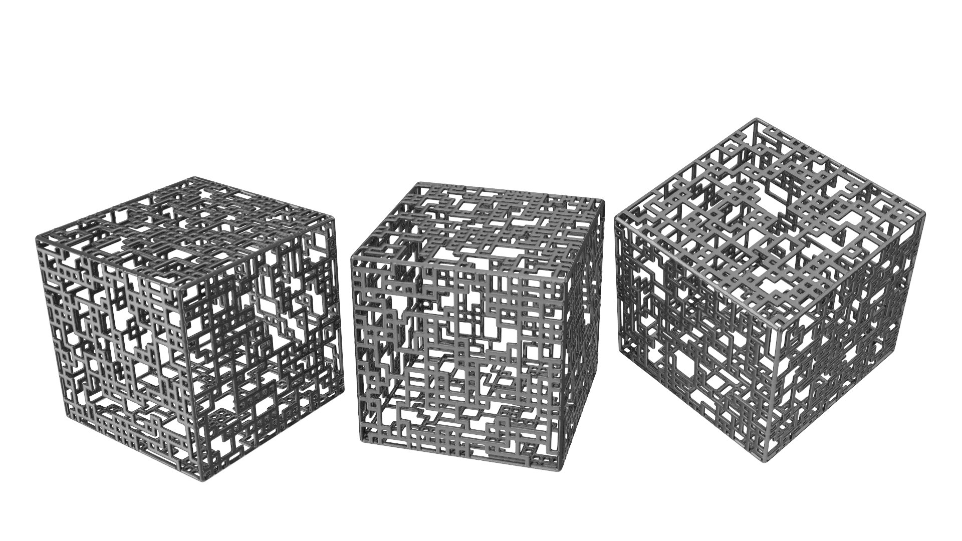 Complex Geometric Shape Object MHT 01 Cube Maze 3D Model - TurboSquid ...