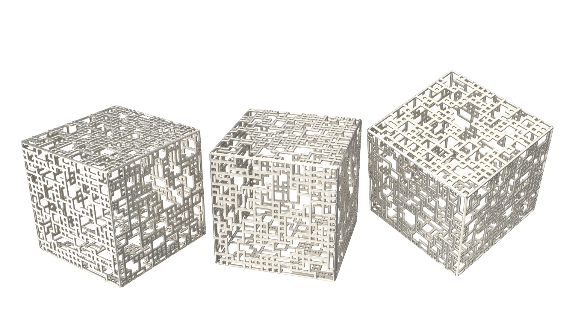 Complex Geometric Shape Object MHT 01 Cube Maze 3D Model - TurboSquid ...